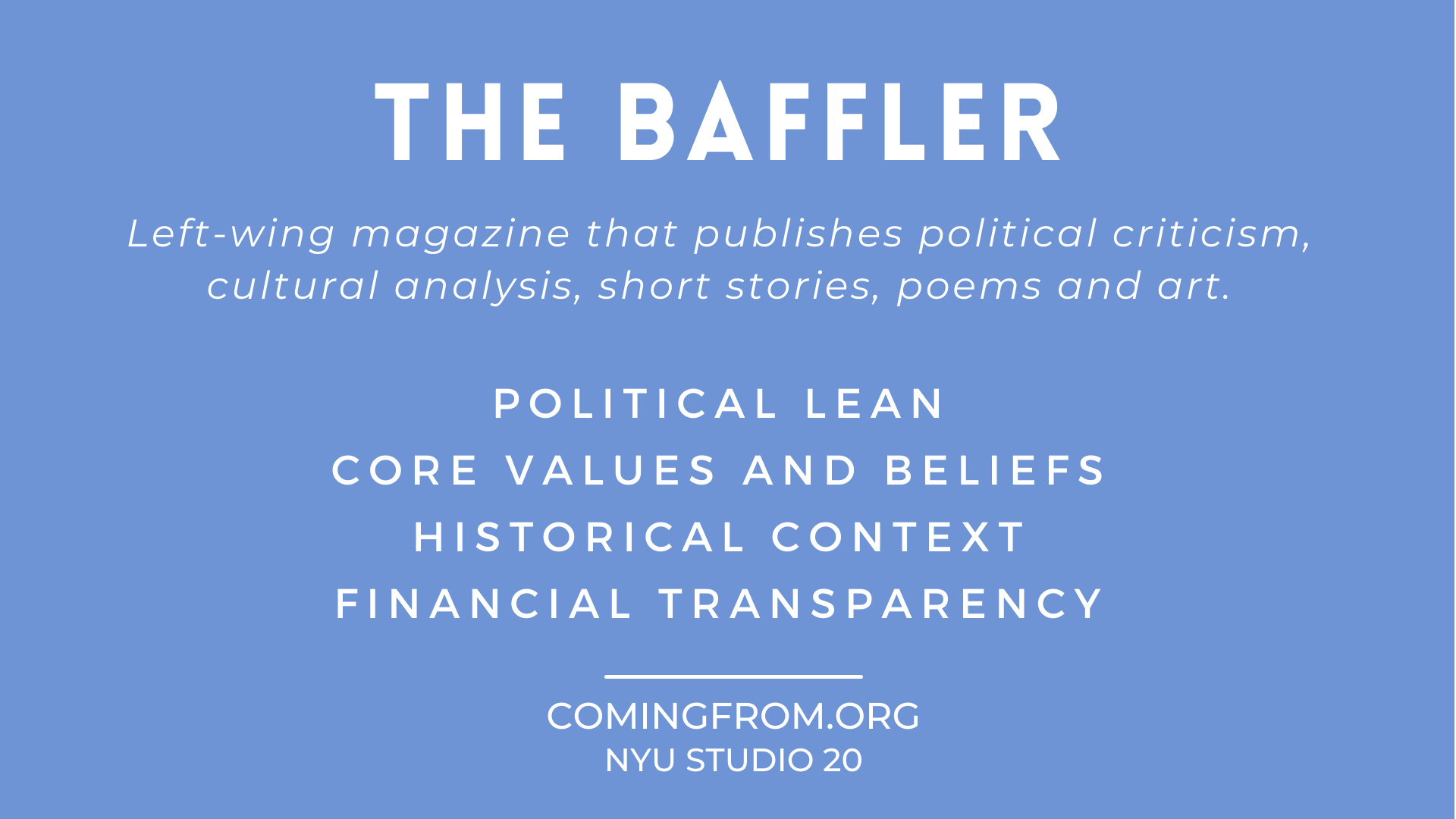 The Baffler's decades-long history tells readers where they're coming ...